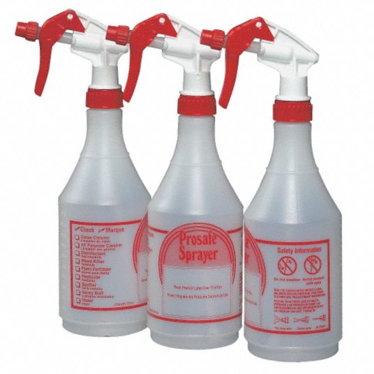 Preprinted Trigger Spray Bottle, Bilingual Prosafe Sprayer, PK 3 - Grainger