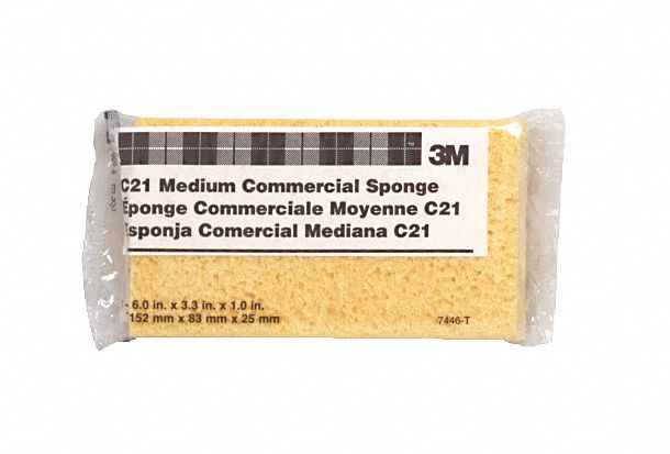3M, Fiber, 7 in Lg, Sponge - 3LFX5|W4PK - Grainger