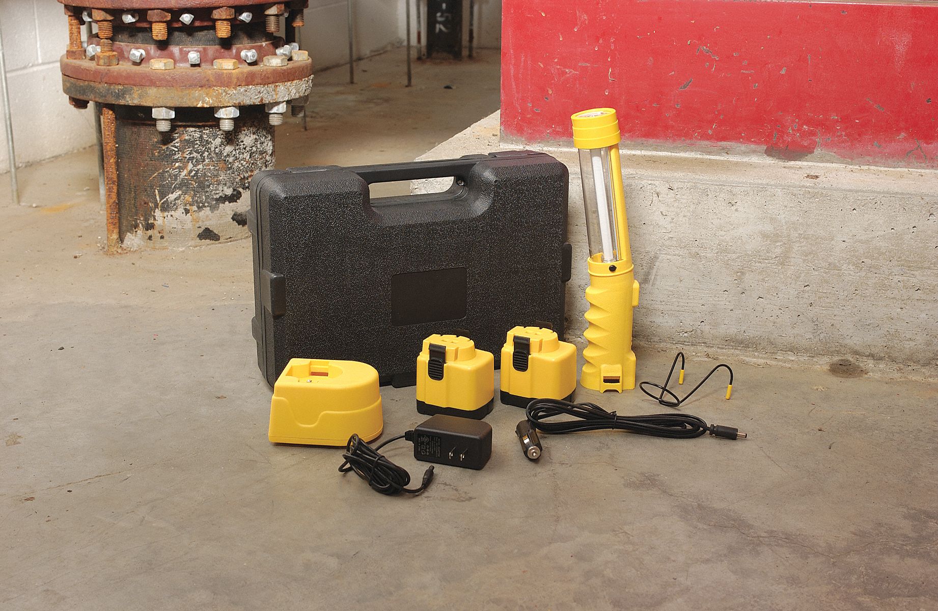 Rechargeable Hand Lamp, 13 Lamp Watts, Cordless Cord Length, Yellow ...