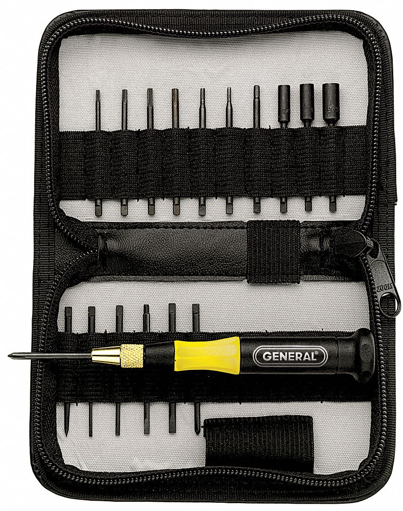 GENERAL, 63518, Precision Screwdriver Set - 3LKA2|63518 - Grainger