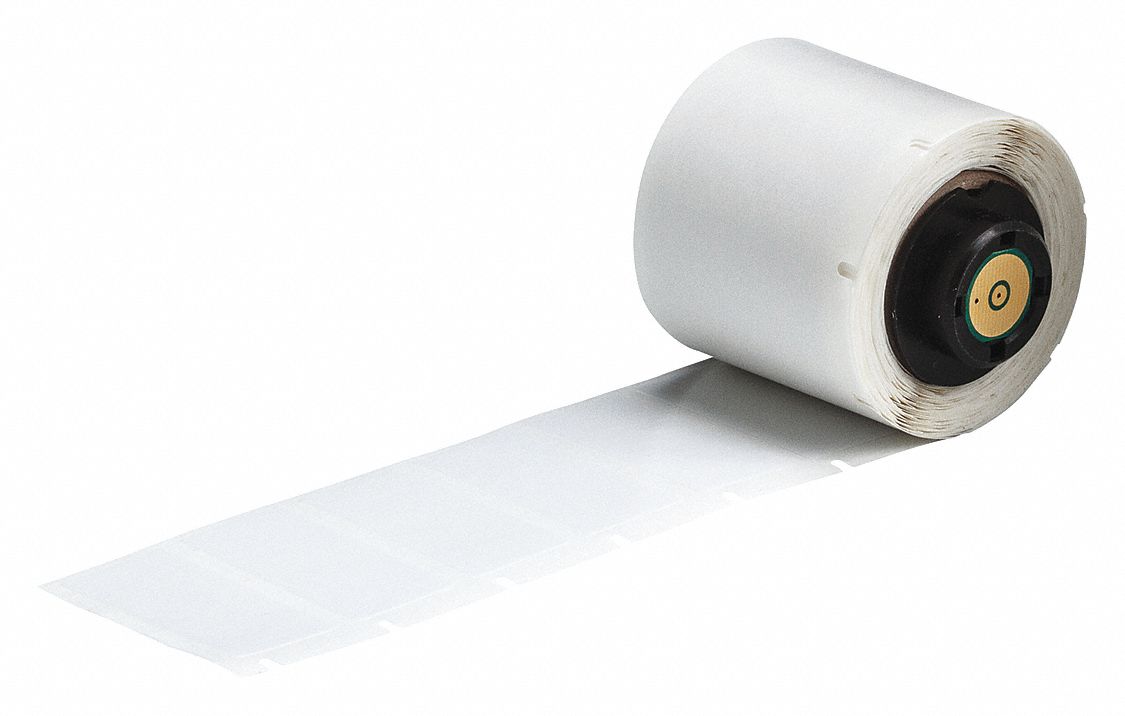 3/4 in x 1 1/2 in, Vinyl, Precut Label Roll - 3LKG5|PTL-30-427-AW ...