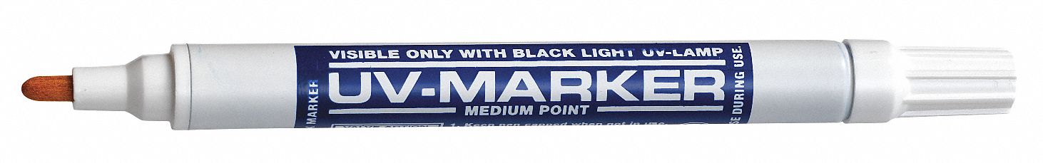 Ultra Violet Marker, Clear, Marker Tip Chisel, PK 12 - Grainger