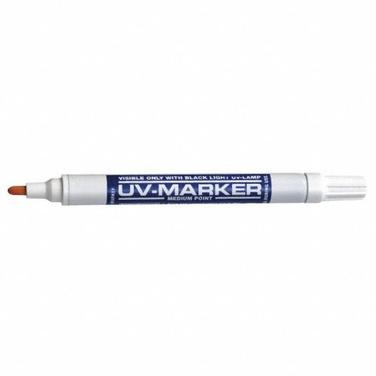 MARKTEX Ultra Violet Marker, Clear, Marker Tip Chisel, PK 12 - 3LKJ1 ...