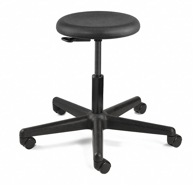 BEVCO, 21 in Overall Ht, Pneumatic Lever, Round Pneumatic Stool - 3LLW3 ...