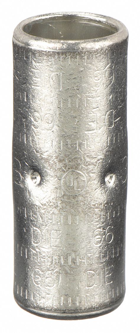 THOMAS & BETTS, 300 kcmil Wire Size, White Code, Open Barrel Splice ...