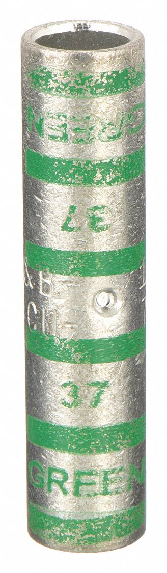 THOMAS & BETTS, Long Barrel Size, Green Color, Long-Barrel Splice ...