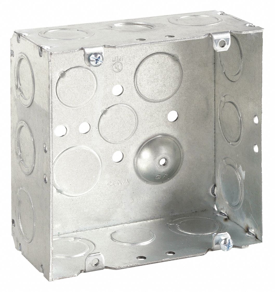 RACO, Steel, Steel - 4-11/16" x 4-11/16" Square Box Material & Nominal ...