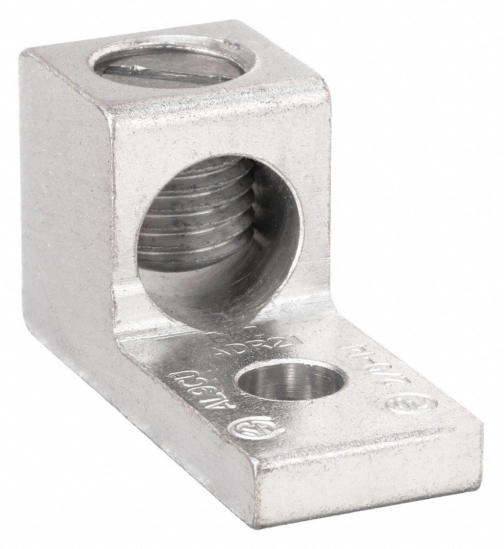 BLACKBURN MECHANICAL CONNECTOR, 1 CONDUCTOR, ALUMINUM, ¼ IN STUD SIZE ...