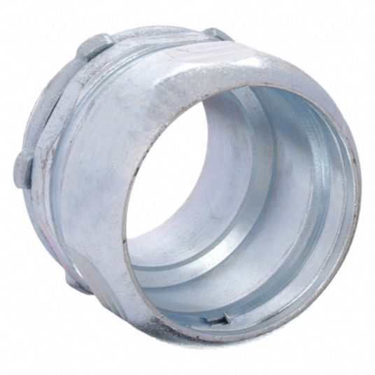 Steel, 1 1/2 in Trade Size, Compression Connector for RMC/IMC Conduit ...