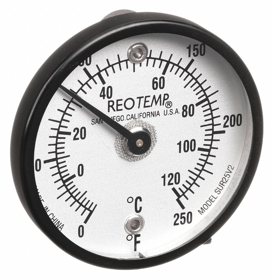 REOTEMP, 0°F to 250°F /-20°C to 120°C, +/- 2% Full Scale Accuracy ...