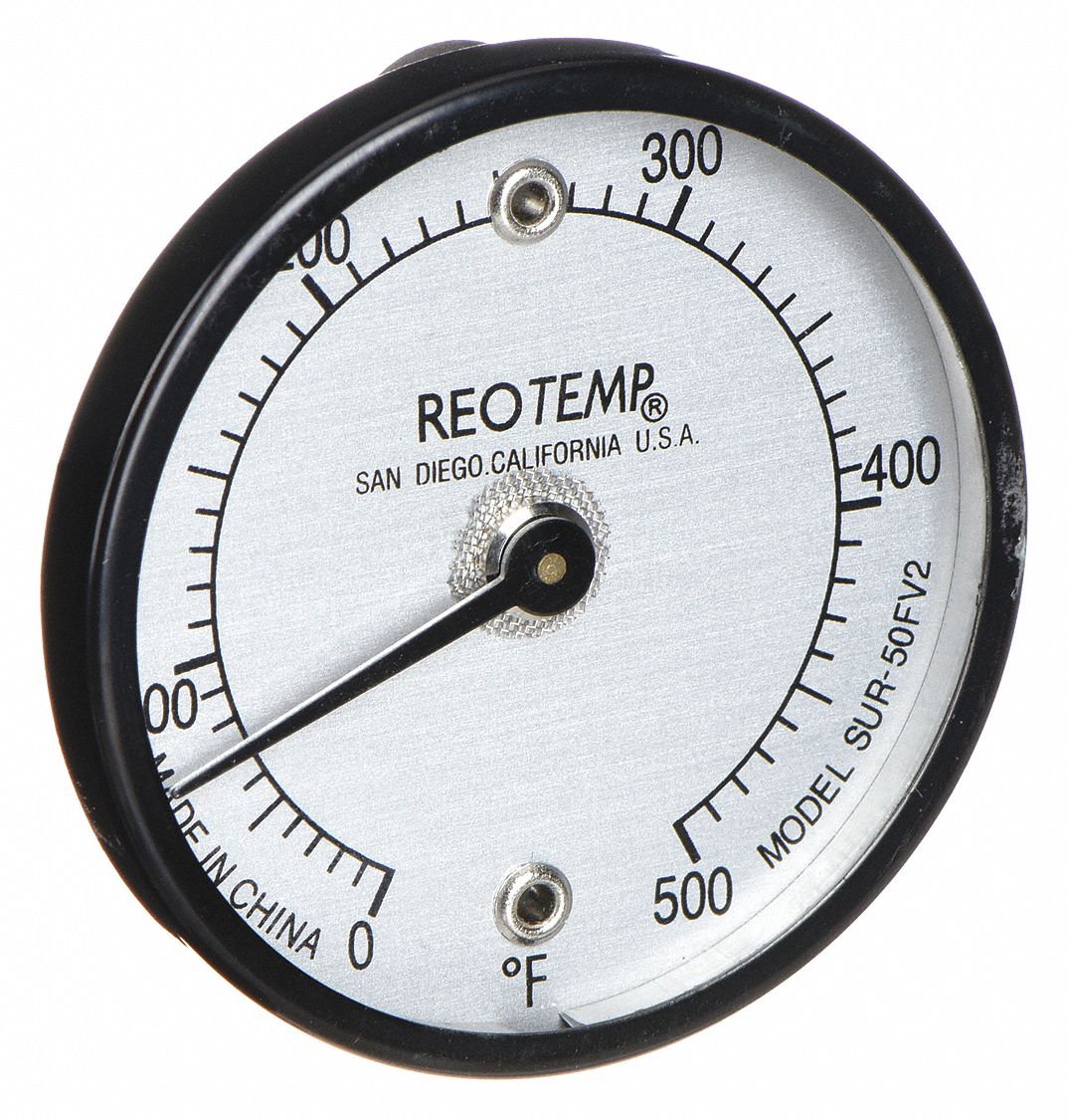 0° to 500°F/-20° to 260°C, 2 in Dial Dia, Magnetic Dial Thermometer ...