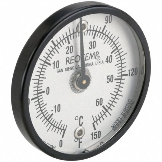 REOTEMP, 0°F to 150°F /-20°C to 65°C, +/- 2% Full Scale Accuracy ...