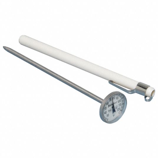 Item Dial Pocket Thermometer, Stem Length 8 in - Grainger