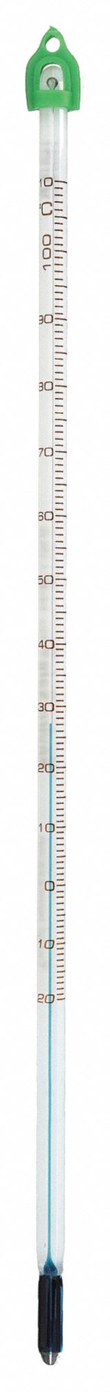Liquid In Glass Thermometer, Immersion Depth Total Immersion - Grainger