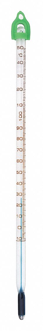 Liquid In Glass Thermometer, Immersion Depth 50mm - Grainger