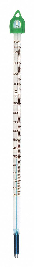 Liquid In Glass Thermometer, Immersion Depth Total Immersion - Grainger