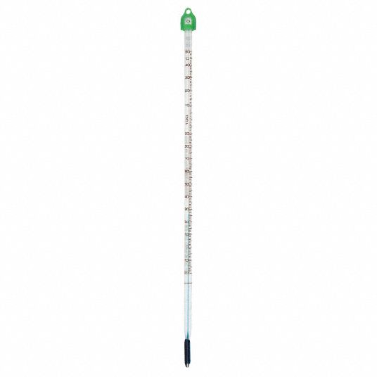 Liquid In Glass Thermometer, Immersion Depth 76mm - Grainger