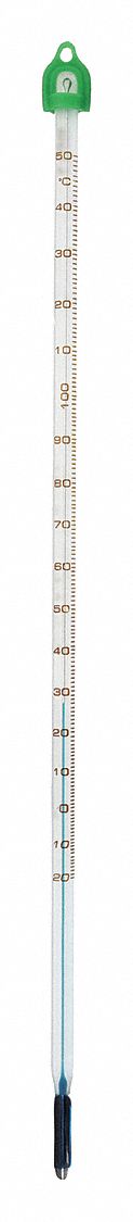 Liquid In Glass Thermometer, Immersion Depth Total Immersion - Grainger