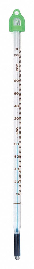 Liquid In Glass Thermometer, Immersion Depth 50mm - Grainger