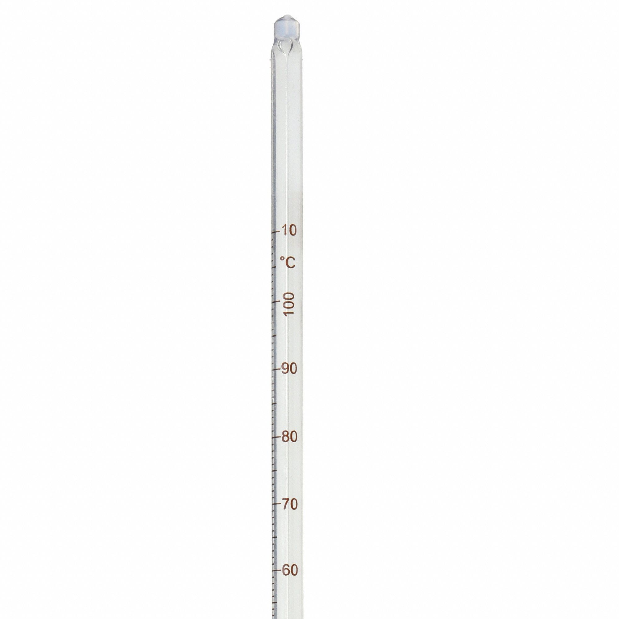 EVER-SAFE Liquid In Glass Thermometer: 305 mm Lg. x 76 mm Immersion ...