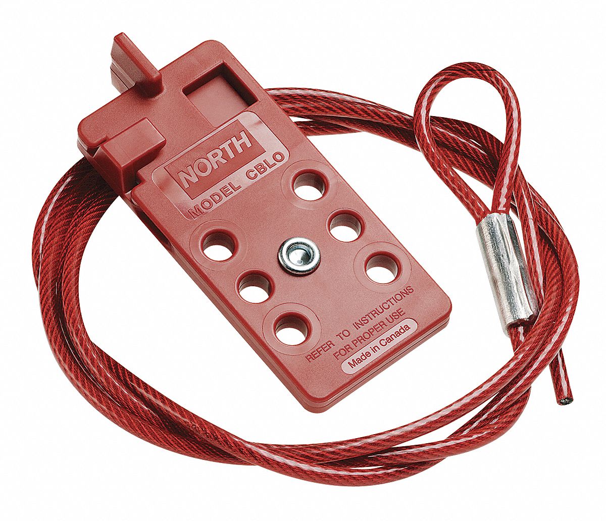 Cable Lockout, PVC, 6 ft, Hasp Cable Lockout Style - Grainger