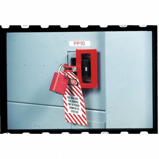 PANDUIT Circuit Breaker Lockout, 120/277, No-Hole Lockout Type, Nylon ...