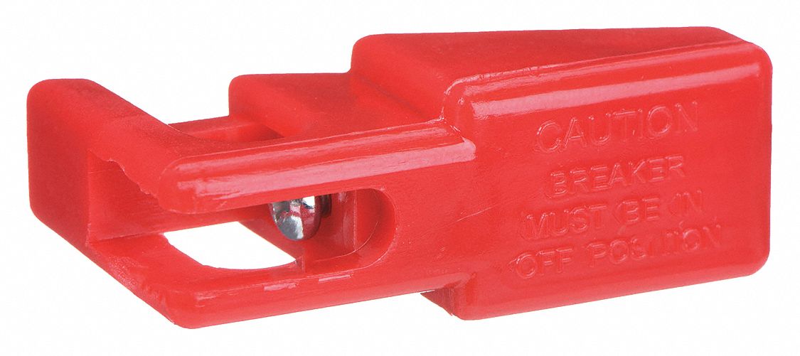 BRADY, For Single Pole Circuit Breaker Type, 6, Circuit Breaker Lockout ...