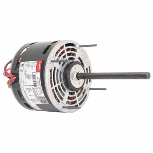 DAYTON Direct Drive Blower Motor: 4 Speed, Open Air-Over, Ring/Stud ...