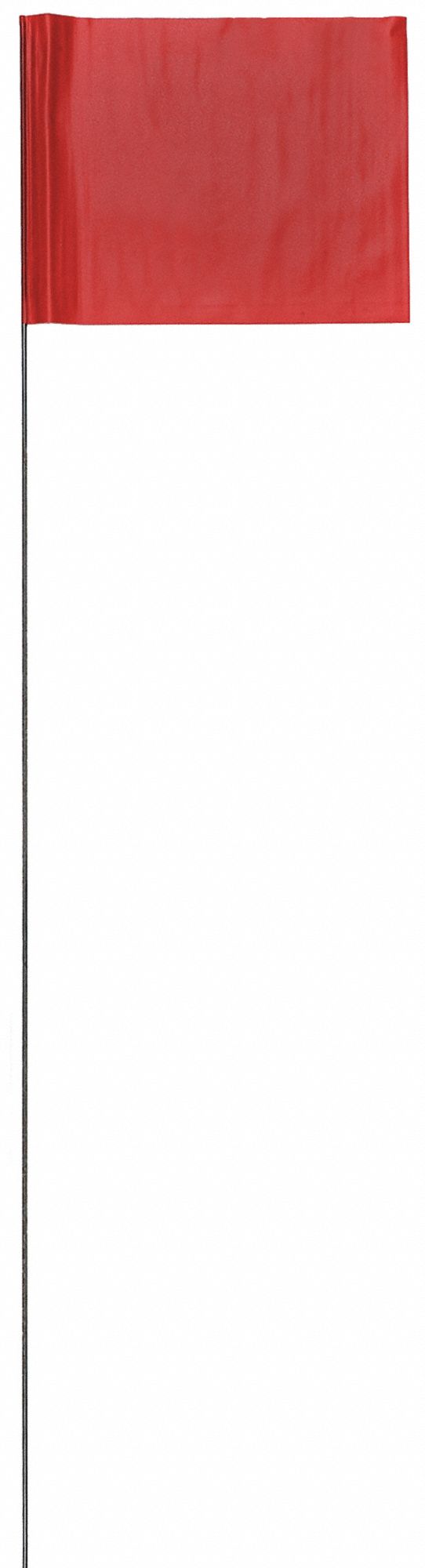 PRESCO PRODUCTS CO MARKING FLAG,RED,BLANK,PVC,PK100 - Marking Flags ...