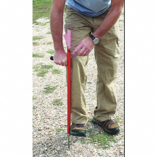 Orange, 100 Flags, Marking Flag Carrier With Probe - 3LUN1|3LUN1 - Grainger