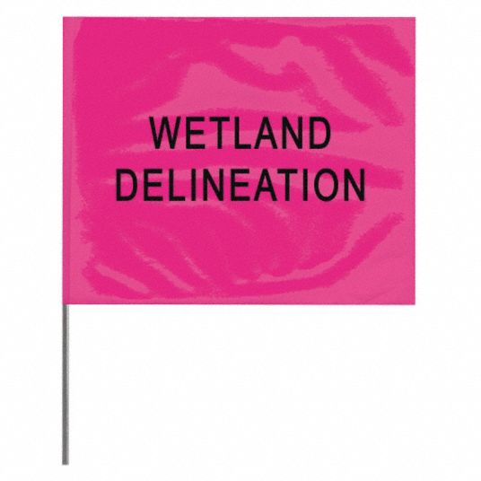 4 in x 5 in Flag Size (HxW), 30 in Staff Ht, Marking Flag - 3LUN4 ...