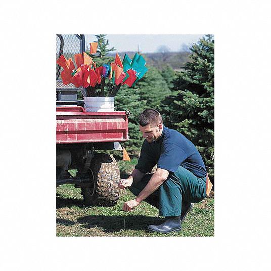 5 in x 6 in Flag Size (HxW), 27 in Staff Ht, Marking Flag - 3LUU2|3LUU2 ...