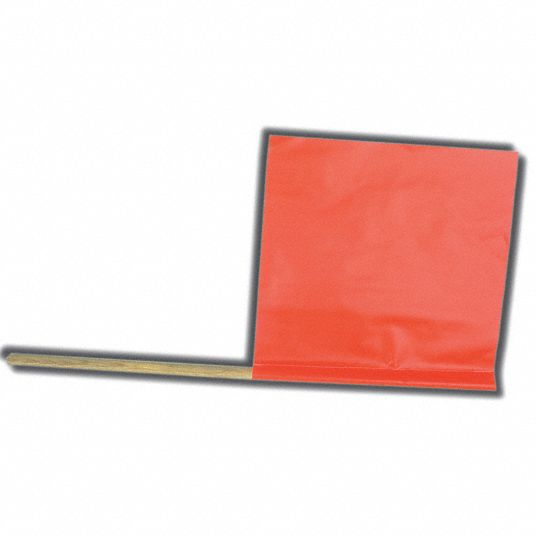 Handheld Warning Flag: Handheld Warning Flag - Grainger