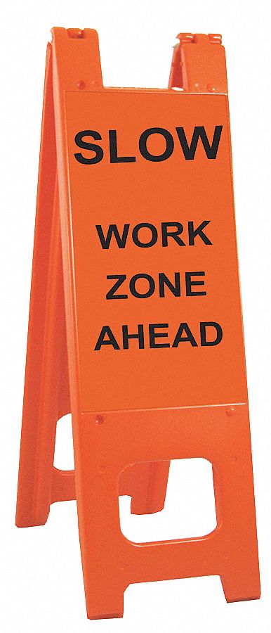 45 in Overall Ht, 13 in x 45 in, Barricade Sign - 3LUU9|150-LG-EG WZ ...