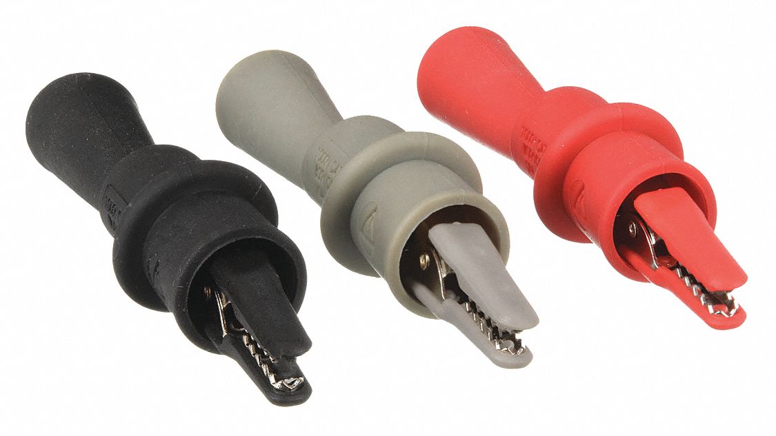 FLUKE, Clips, Probes & Connectors, Alligator Clip, Alligator Clip ...