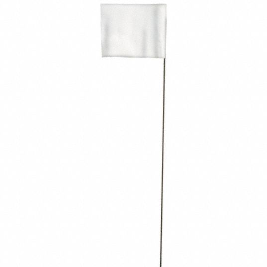 2 1/2 in x 3 1/2 in Flag Size (HxW), 15 in Staff Ht, Marking Flag ...