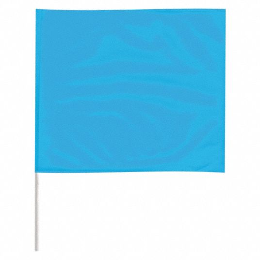 4 in x 5 in Flag Size (HxW), 18 in Staff Ht, Marking Flag - 3LVG6 ...