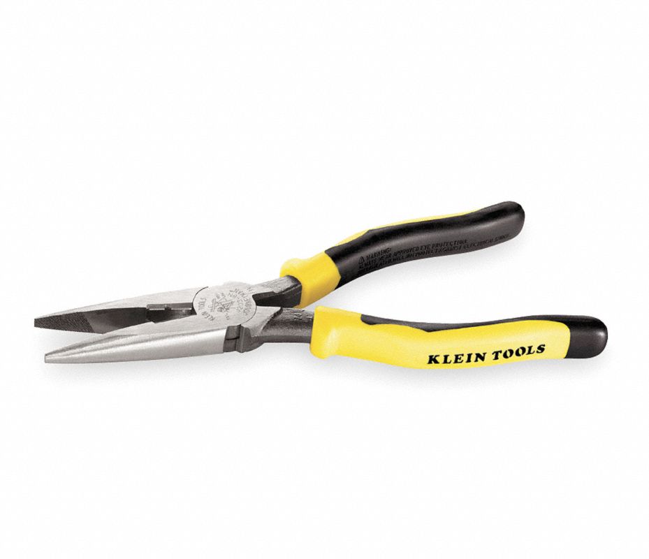 KLEIN TOOLS Pinza Punta Larga Aguja 8-5/8" Acero Negro/Amarillo ...