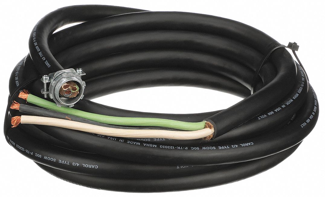FOSTORIA, 600V AC, 25 ft Cable Lg, Field Installed Cable Kit - 3LY29|SO ...