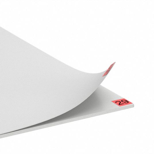 18 in x 36 in Sheet Size (WxL), 1.2 mil Sheet Thick, Tacky Floor Mat ...