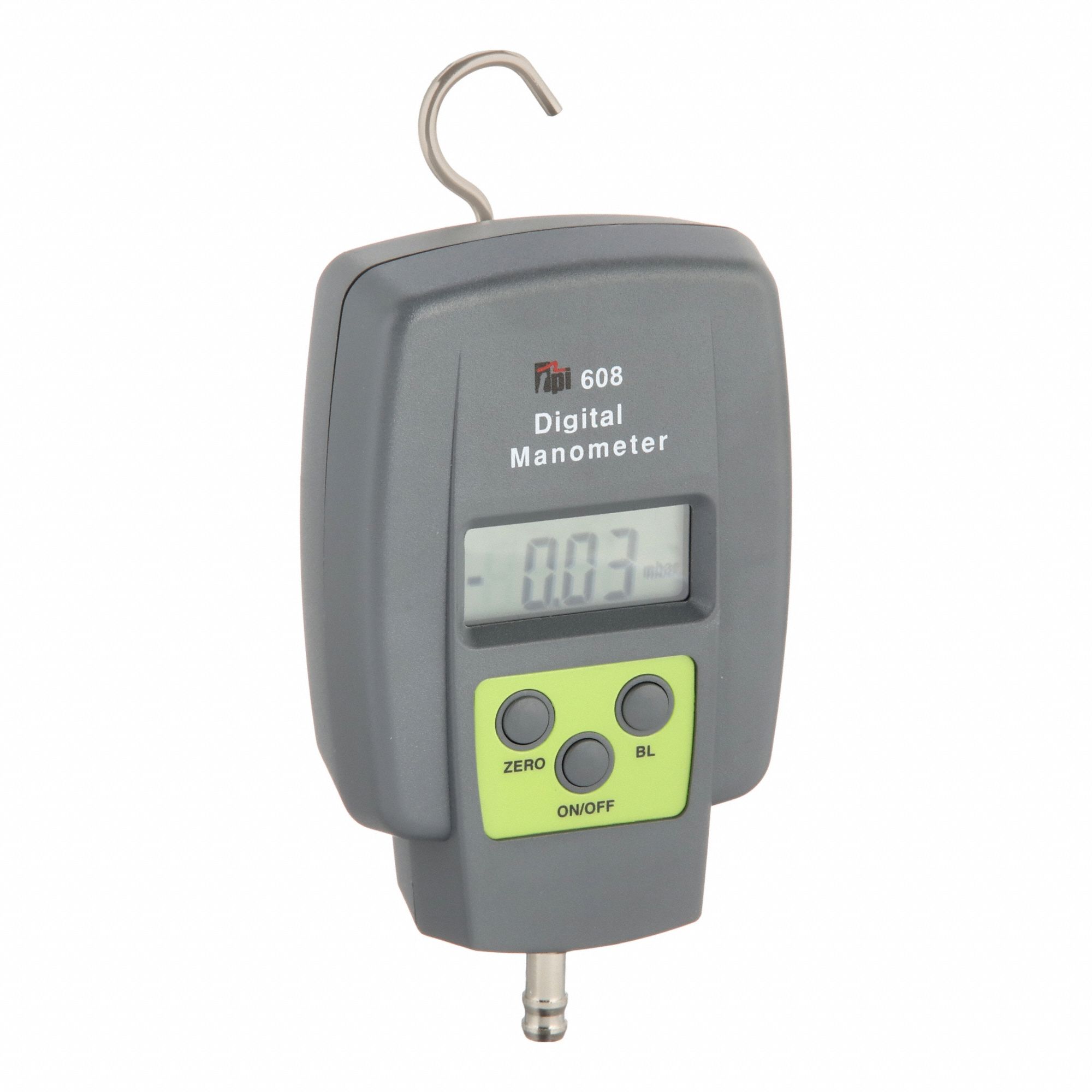 TEST PRODUCTS INTL., -60 in wc to 60 in wc, Backlit LCD, Digital ...