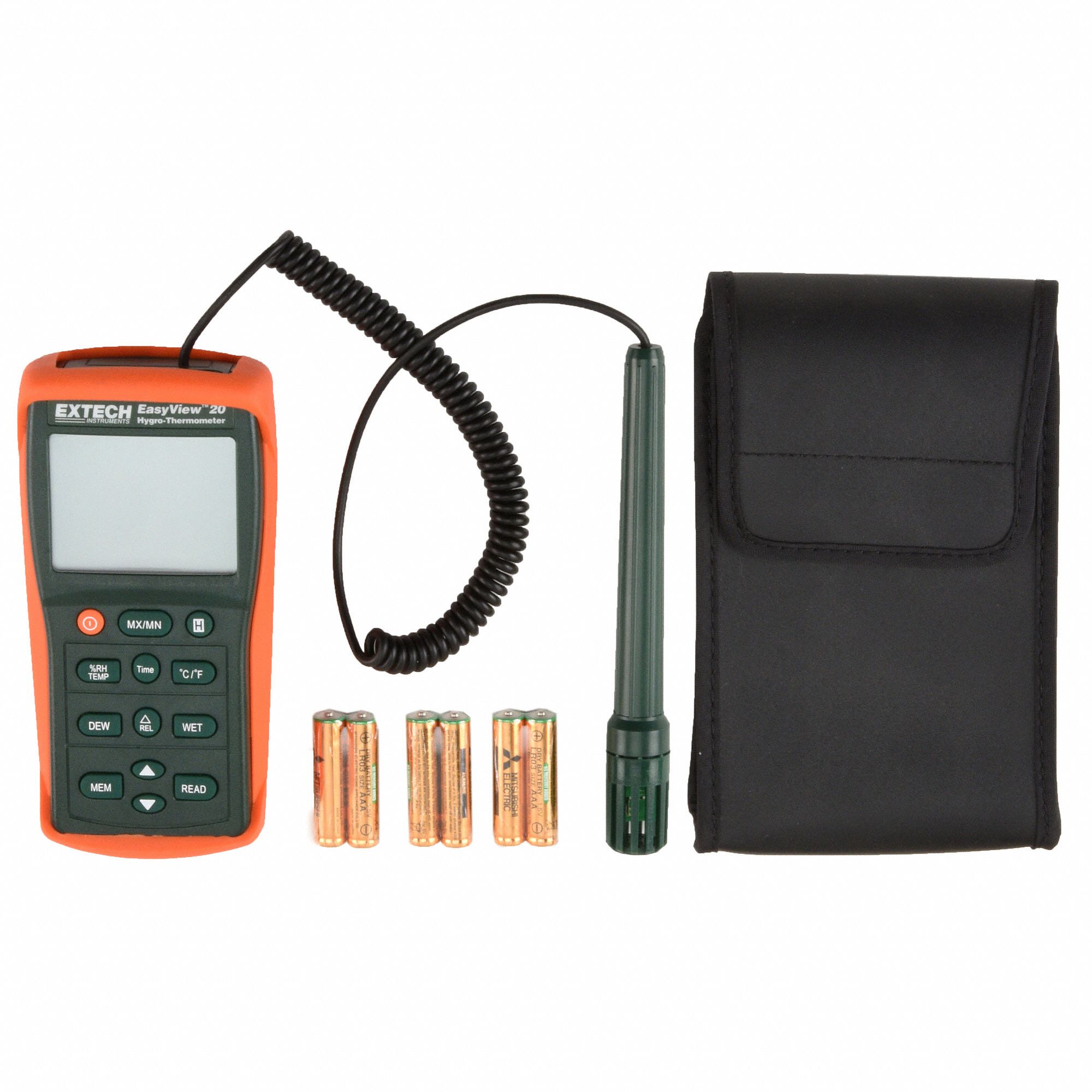 EXTECH Temperature Humidity Meter - 3LYT9|EA20 - Grainger