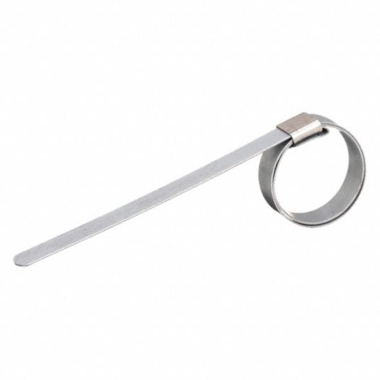 Galvanized Steel, 2 11/16 in – 2 13/16 in Clamping Dia, Hose Clamp ...