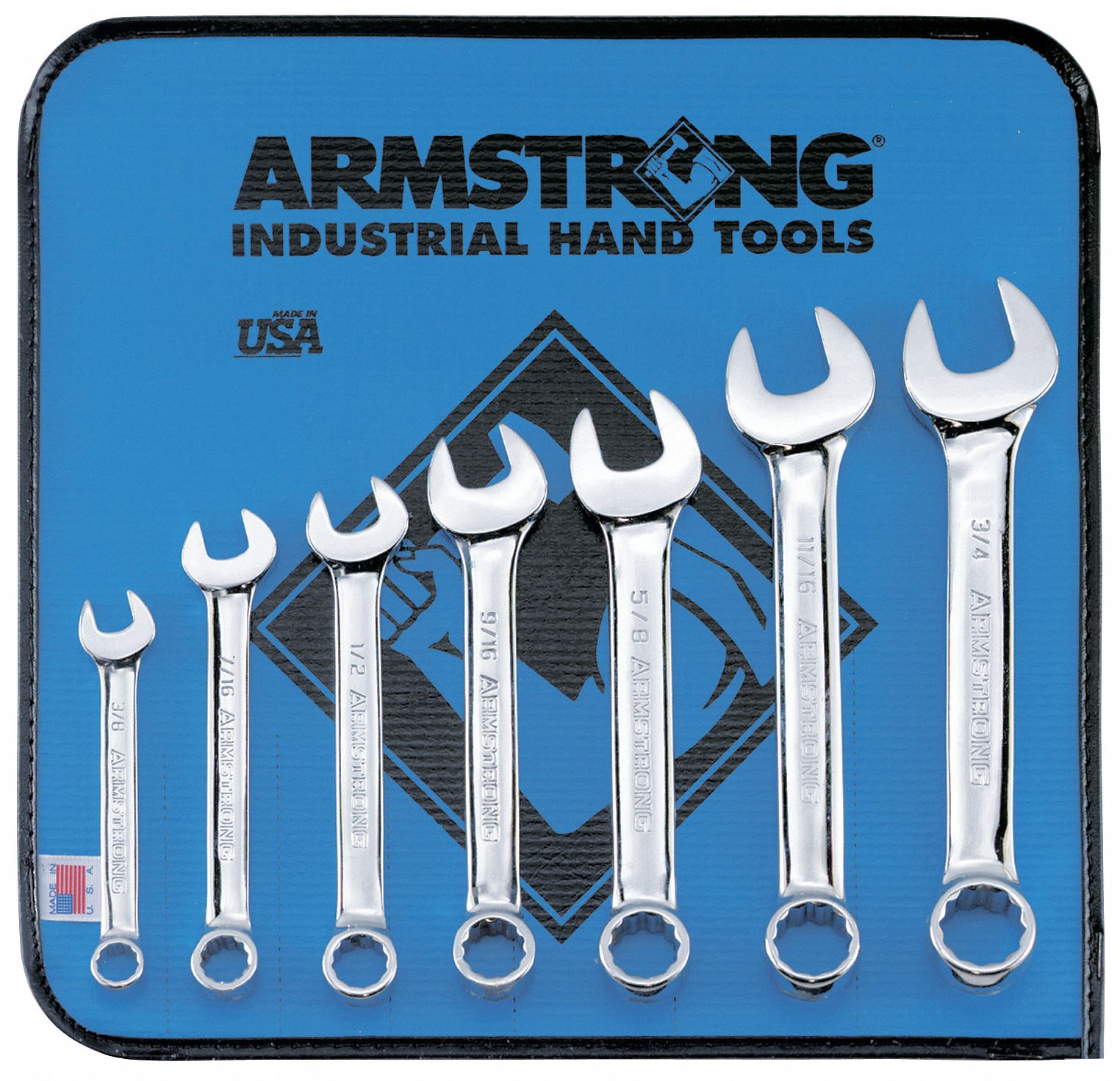 Combination Wrench Set, Full Polish - Grainger