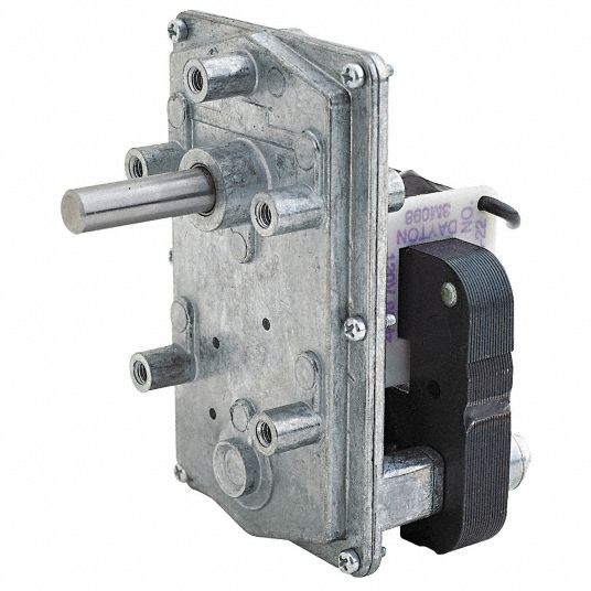AC Gearmotor 115 Nameplate RPM 4 Max. Torque 18.0 in-lb Enclosure Open ...