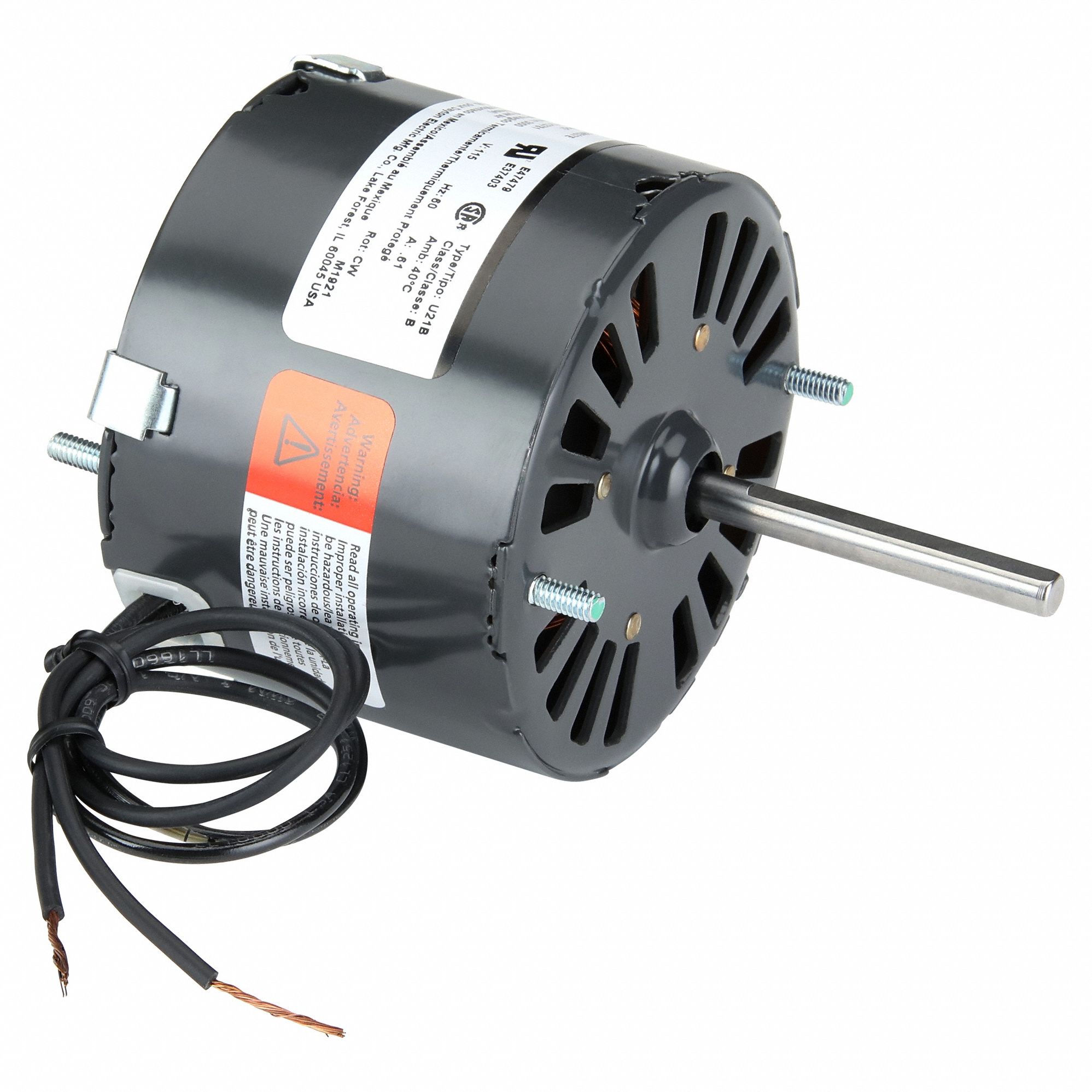 DAYTON HVAC MOTOR,0.6A,SLEEVE,AUTO,2 IN. L - Multi-Purpose Direct Drive ...