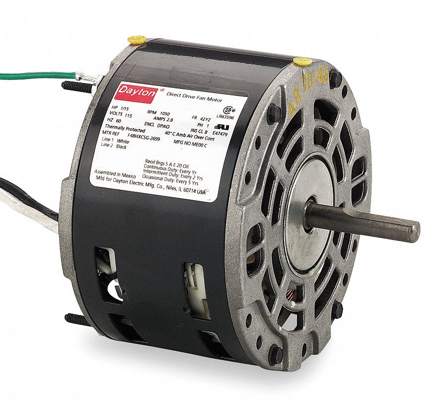 Motor,1/15 HP,Direct - Grainger