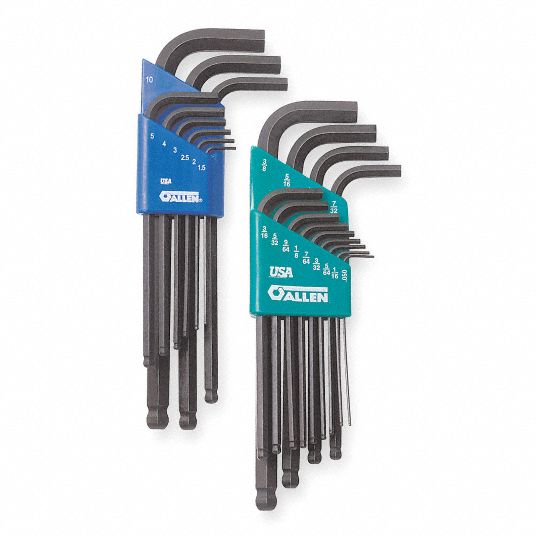 Ball End Hex Key Set, Number of Pieces 22 - Grainger