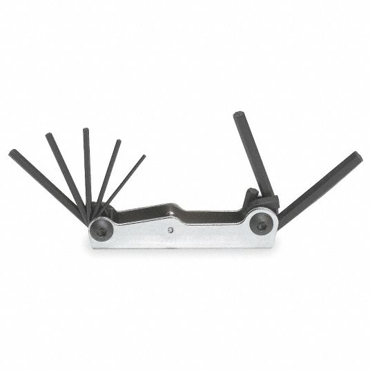 Folding Hex Key Set, Number of Pieces 7 - Grainger