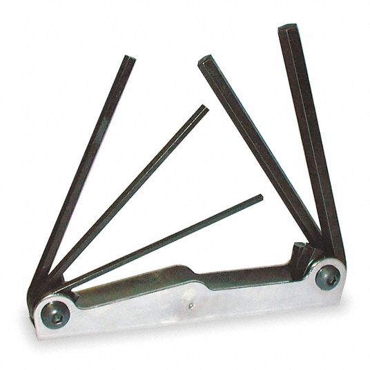 Folding Hex Key Set, Number of Pieces 5 - Grainger